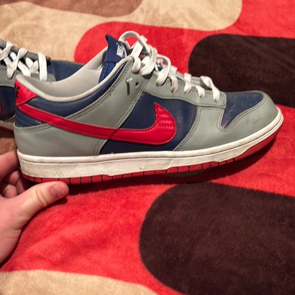 Nike | Shoes | Mens Nike Blue And Red Dunks | Poshmark